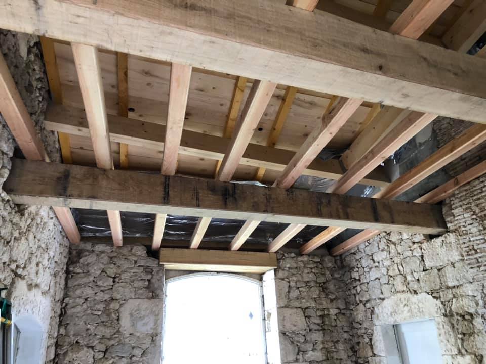 Réalisation et pose de solivage à Lalinde