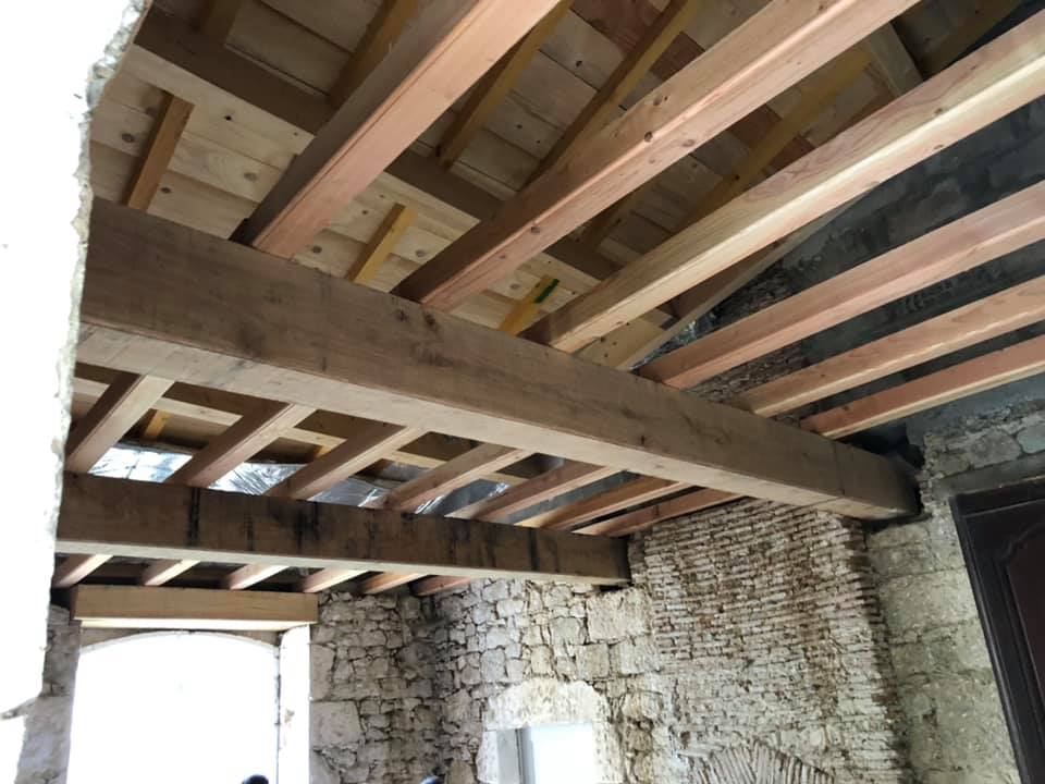 Réalisation et pose de solivage à Lalinde